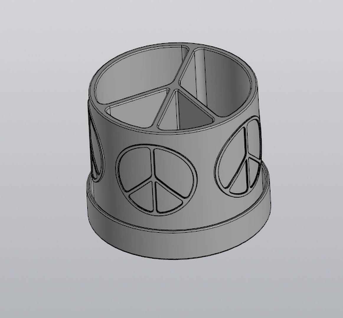 Planter Peace 3D Model - TurboSquid 1916814
