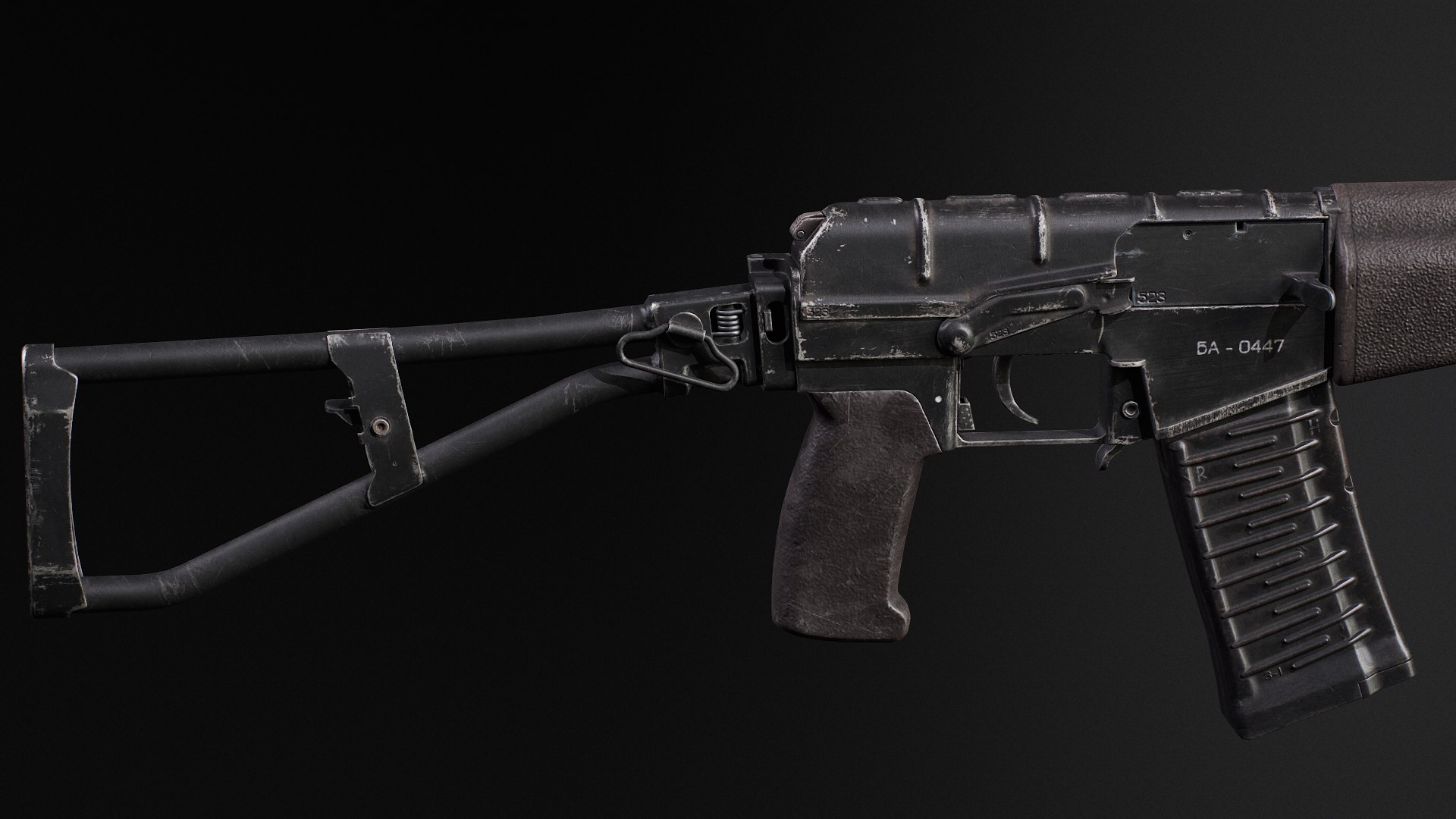 AS Val Rifle -Triple A- V2 - PBR Game Ready Low Poly 3D Model ...