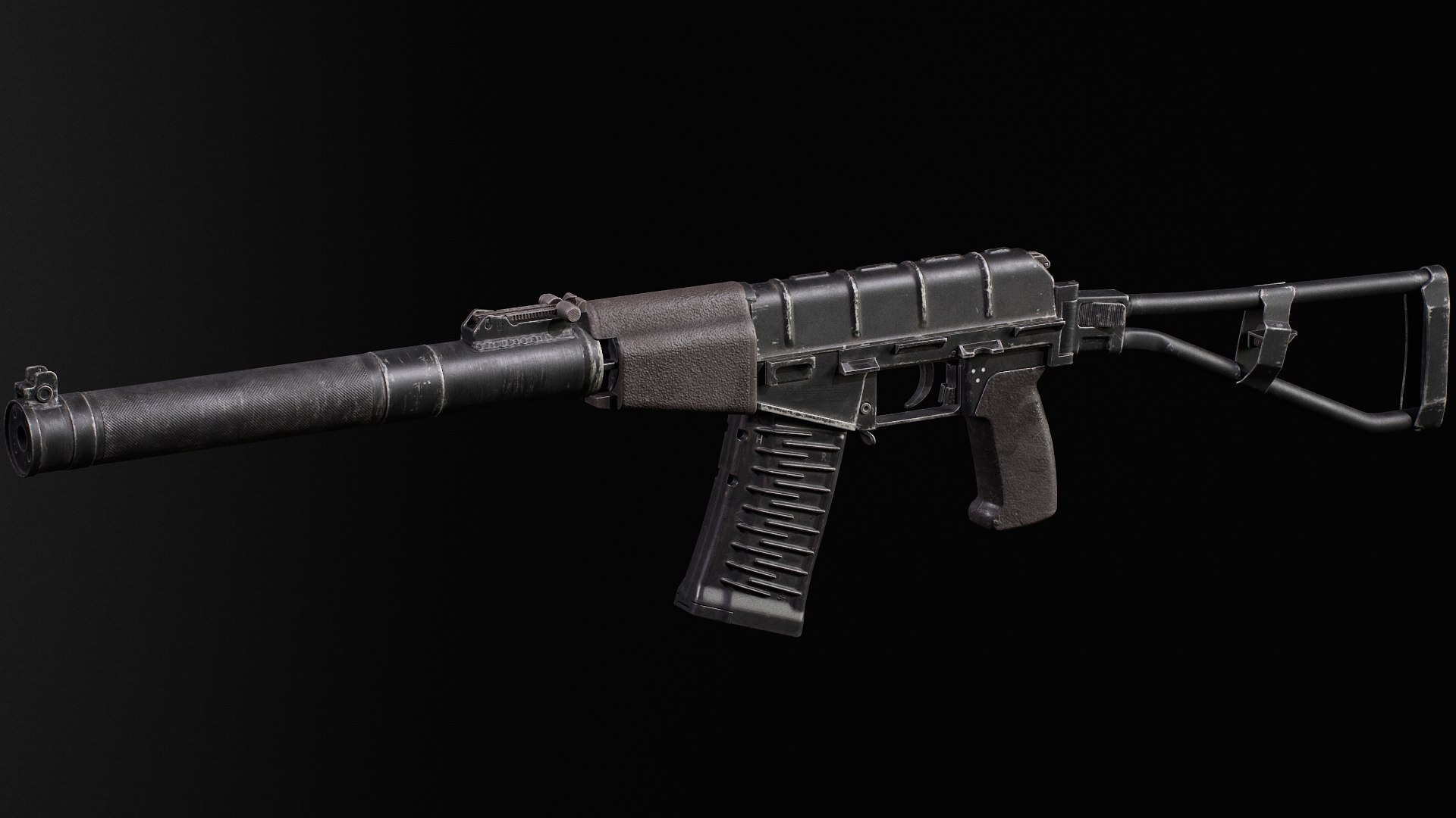 AS Val Rifle -Triple A- V2 - PBR Game Ready Low Poly 3D Model ...