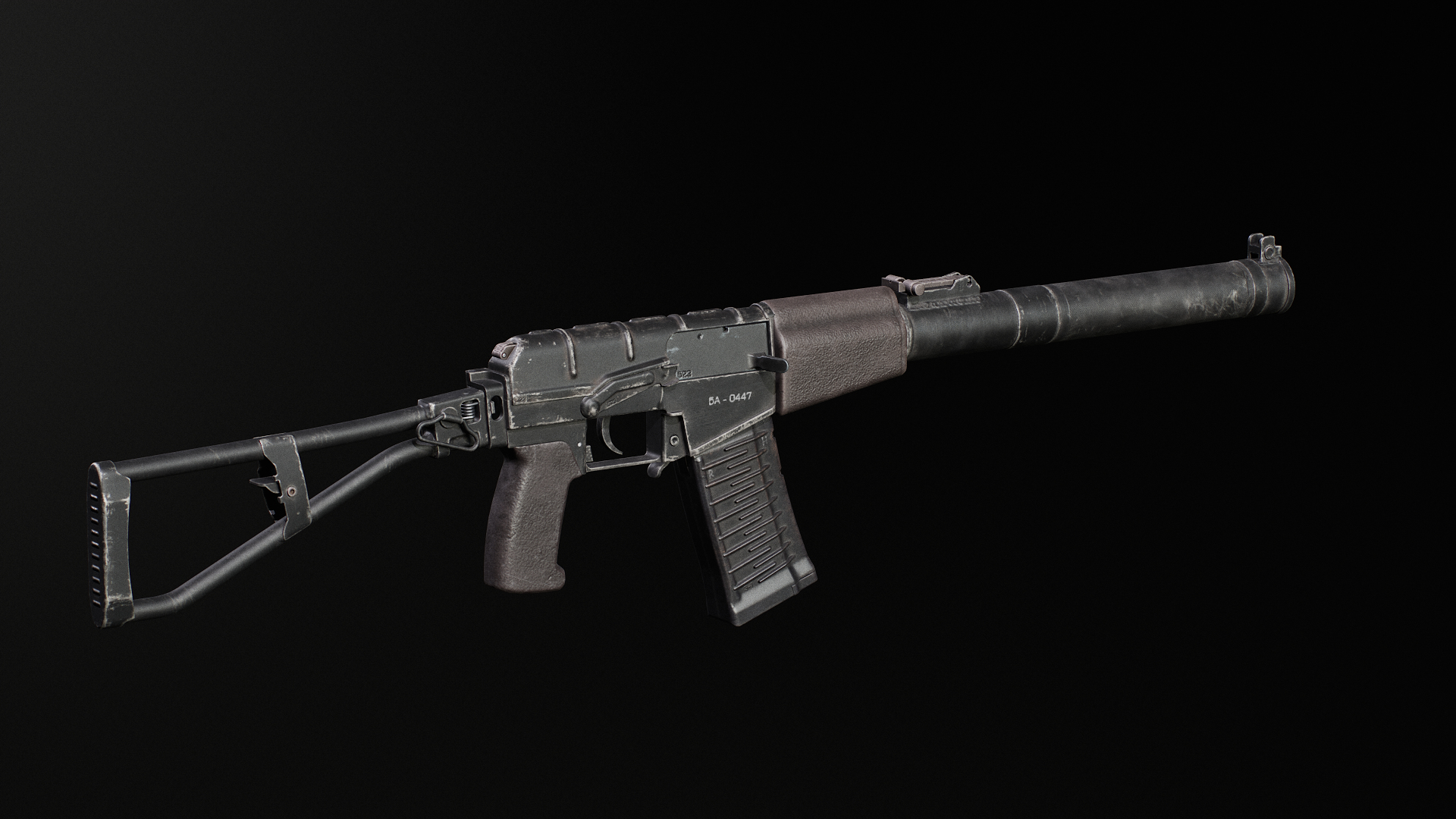 AS Val Rifle -Triple A- V2 - PBR Game Ready Low Poly 3D Model ...