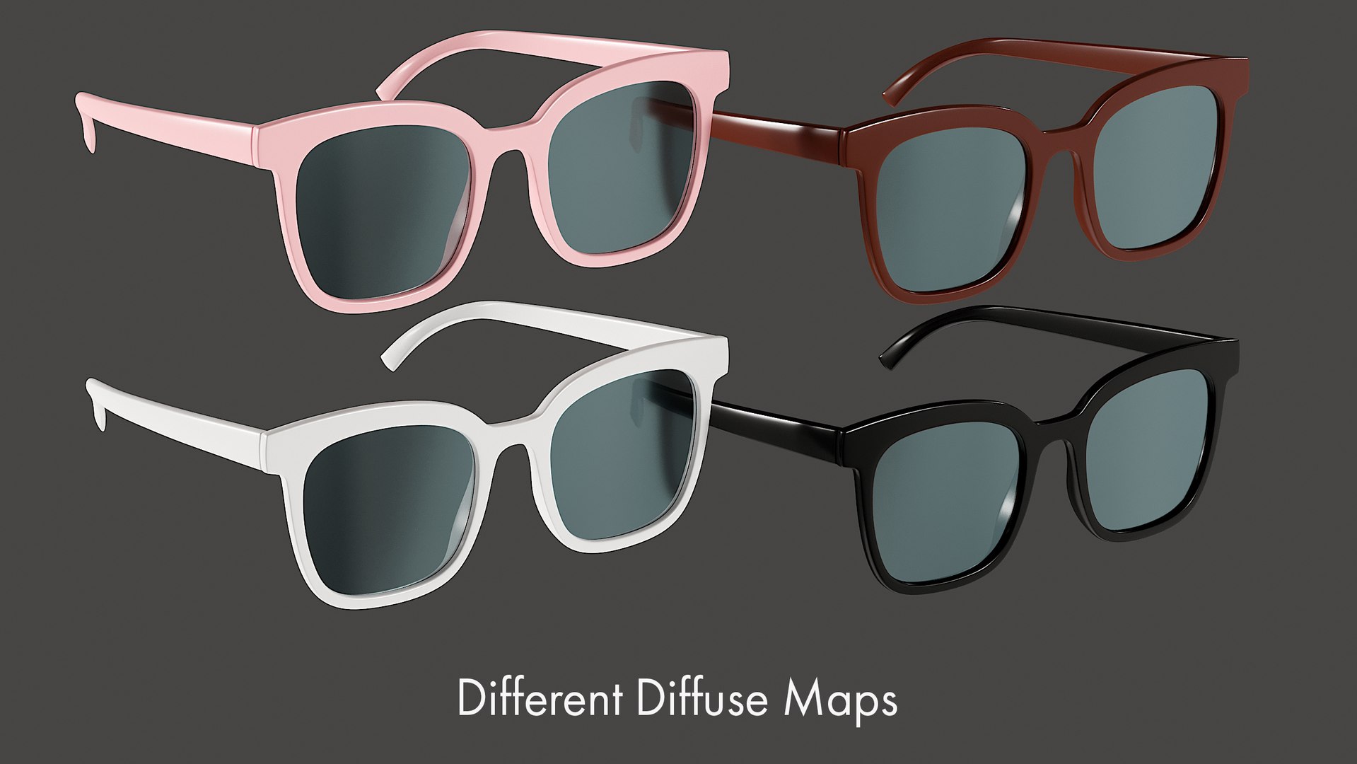 3D Realistic Women Sunglasses 1 - TurboSquid 1598759
