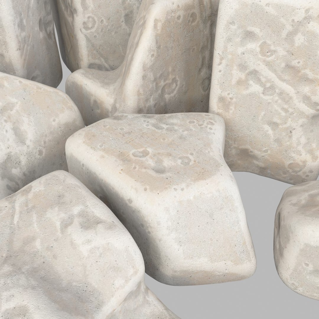 3D Stone Block Smooth Decor N2 - TurboSquid 1866330