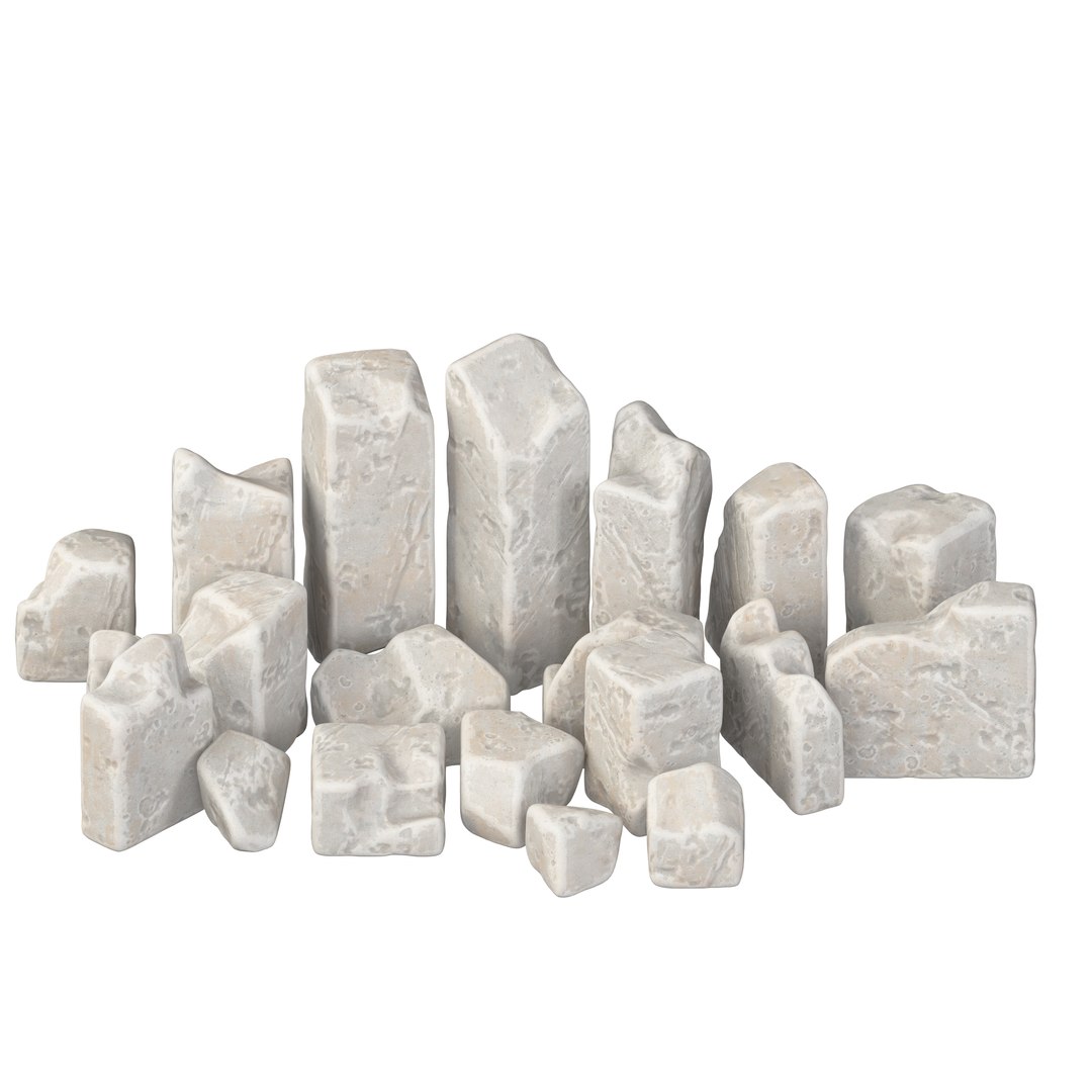 3D Stone Block Smooth Decor N2 - TurboSquid 1866330
