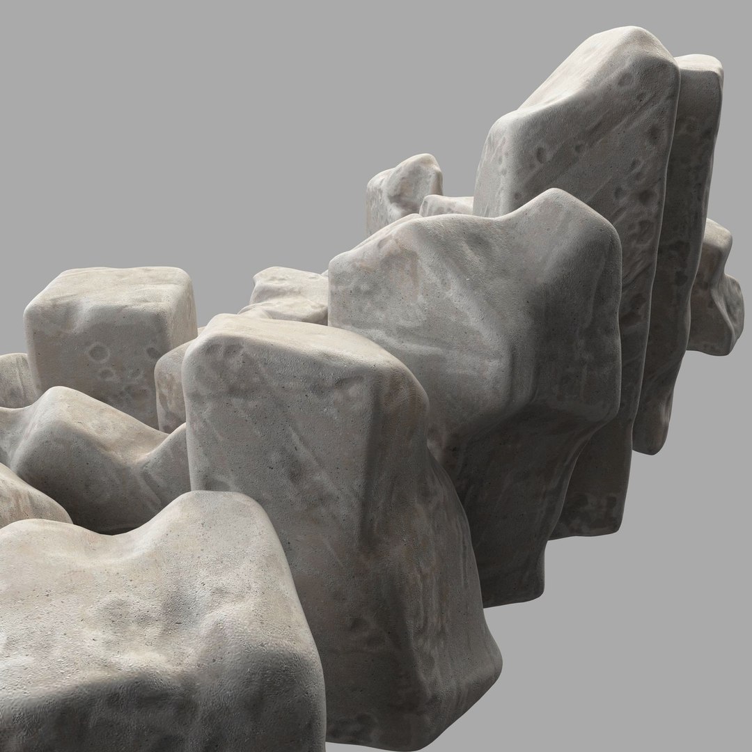 3D Stone Block Smooth Decor N2 - TurboSquid 1866330
