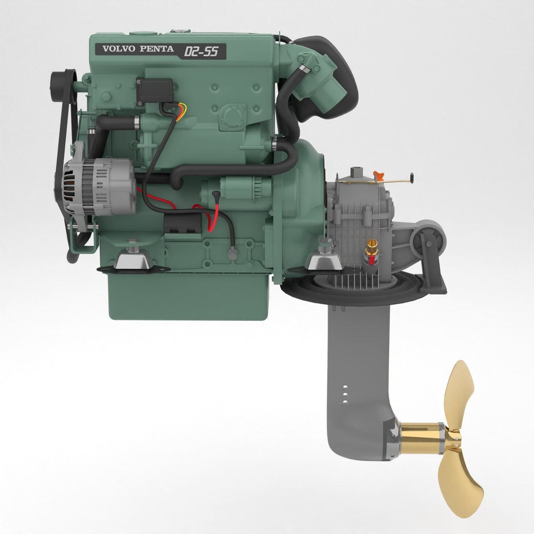 Volvo Penta D2-55 Saildrive 3D Model - TurboSquid 2179187