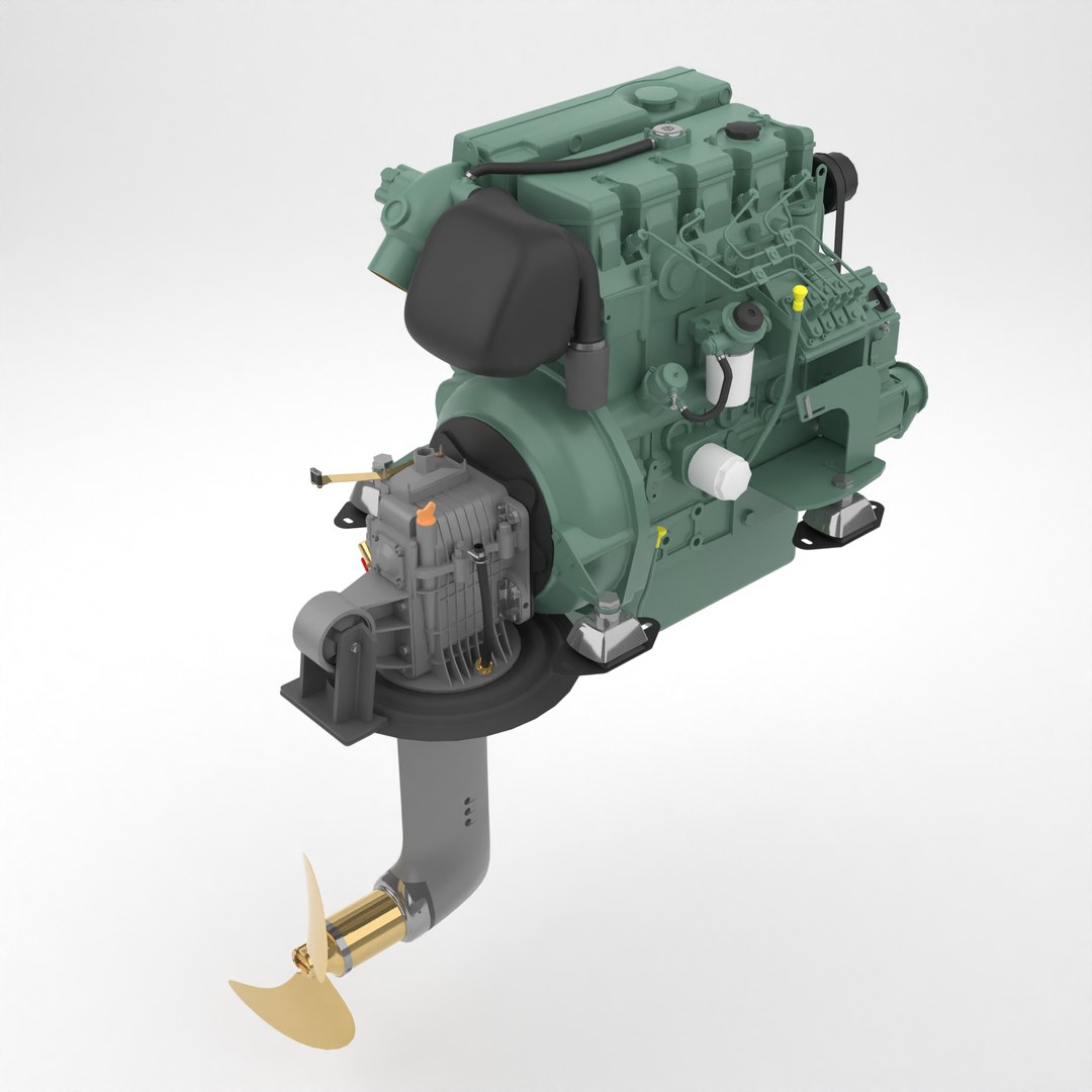 Volvo Penta D2-55 Saildrive 3D Model - TurboSquid 2179187