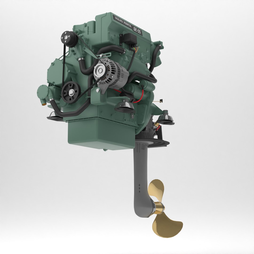 Volvo Penta D2-55 Saildrive 3D Model - TurboSquid 2179187