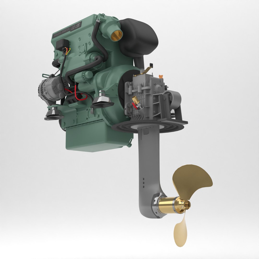 Volvo Penta D2-55 Saildrive 3D Model - TurboSquid 2179187
