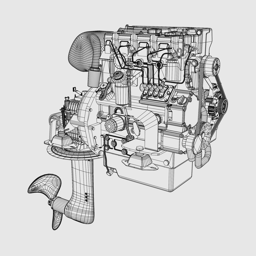 Volvo Penta D2-55 Saildrive 3D Model - TurboSquid 2179187