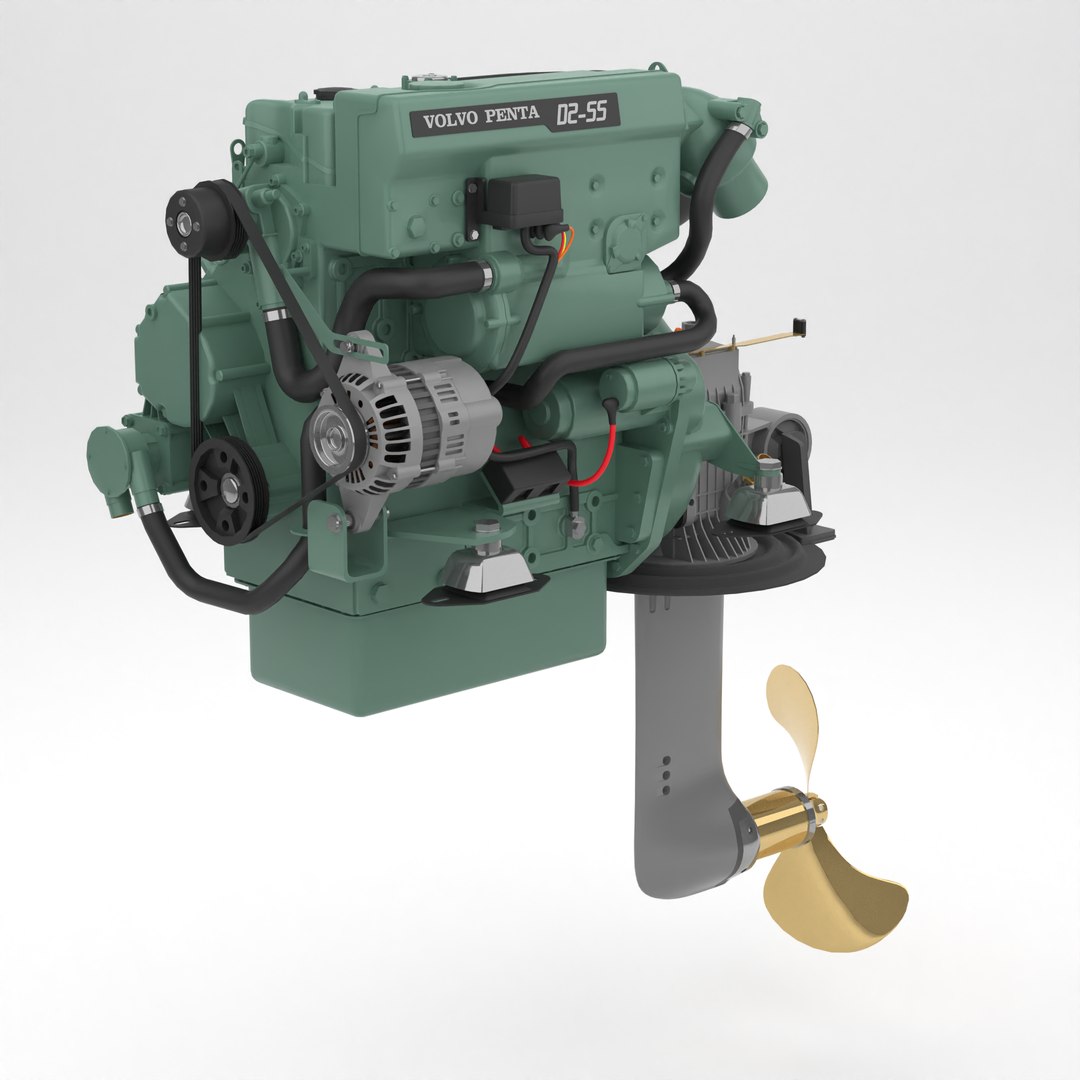 Volvo Penta D2-55 Saildrive 3D Model - TurboSquid 2179187