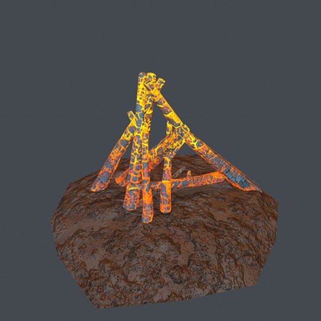 3D campfire camp - TurboSquid 1250061