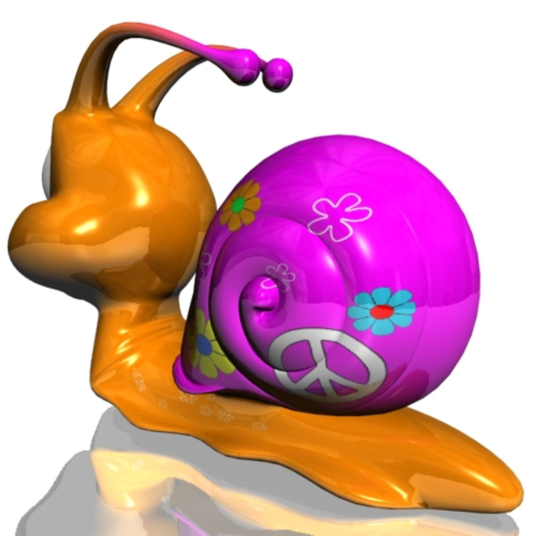 Cute Snail Rigged 3d Model