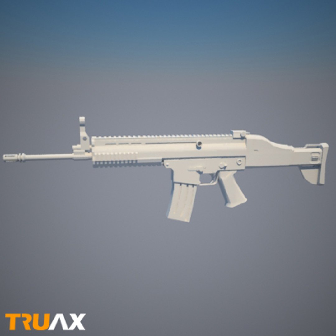 fn scar 3d model