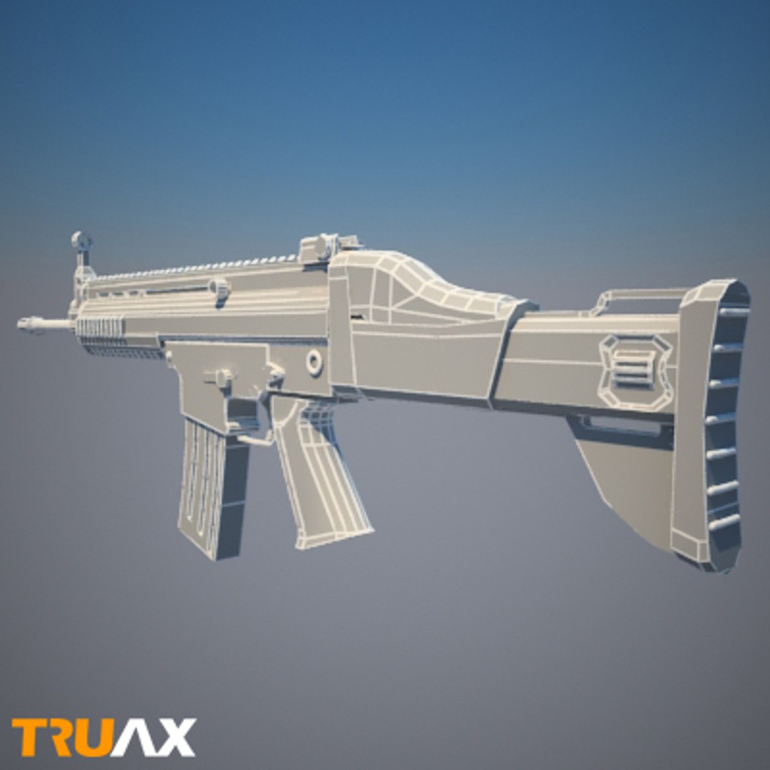 fn scar 3d model