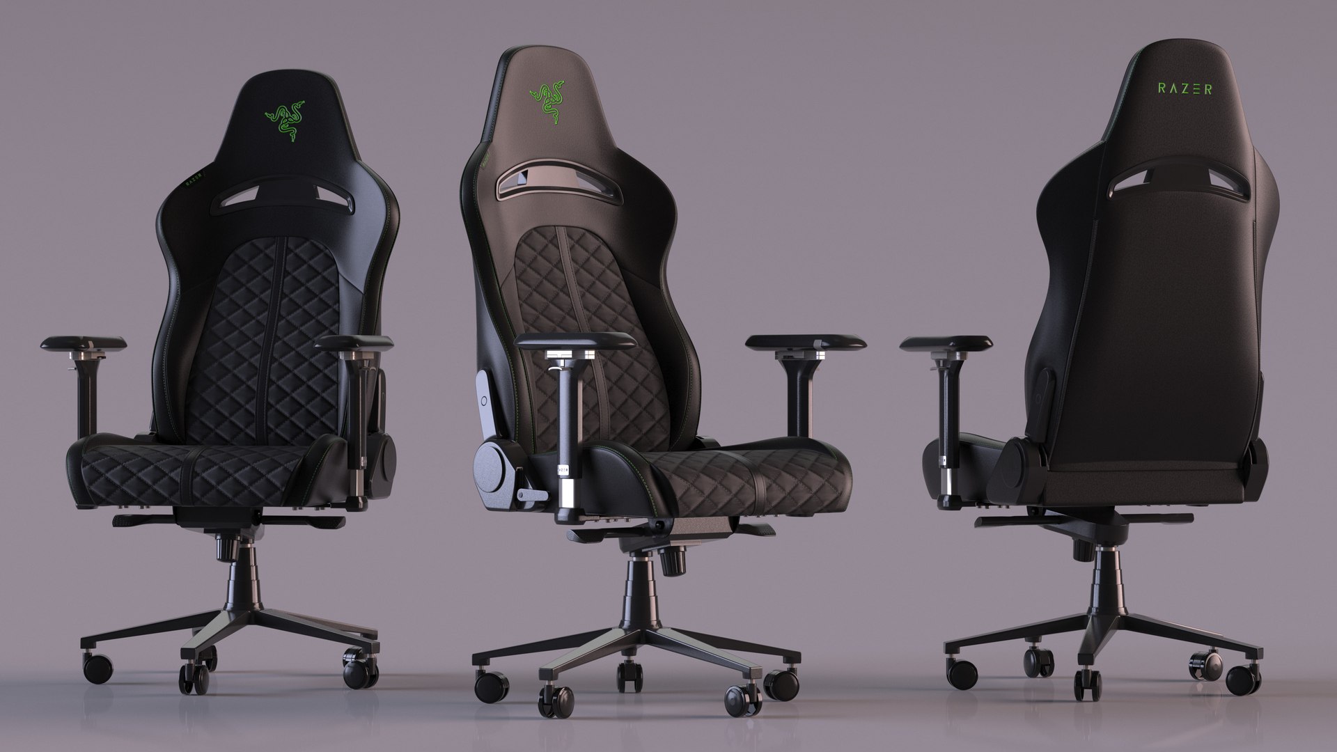 3D Razer Enki X Essential Gaming Chair Black Model - TurboSquid 2111027