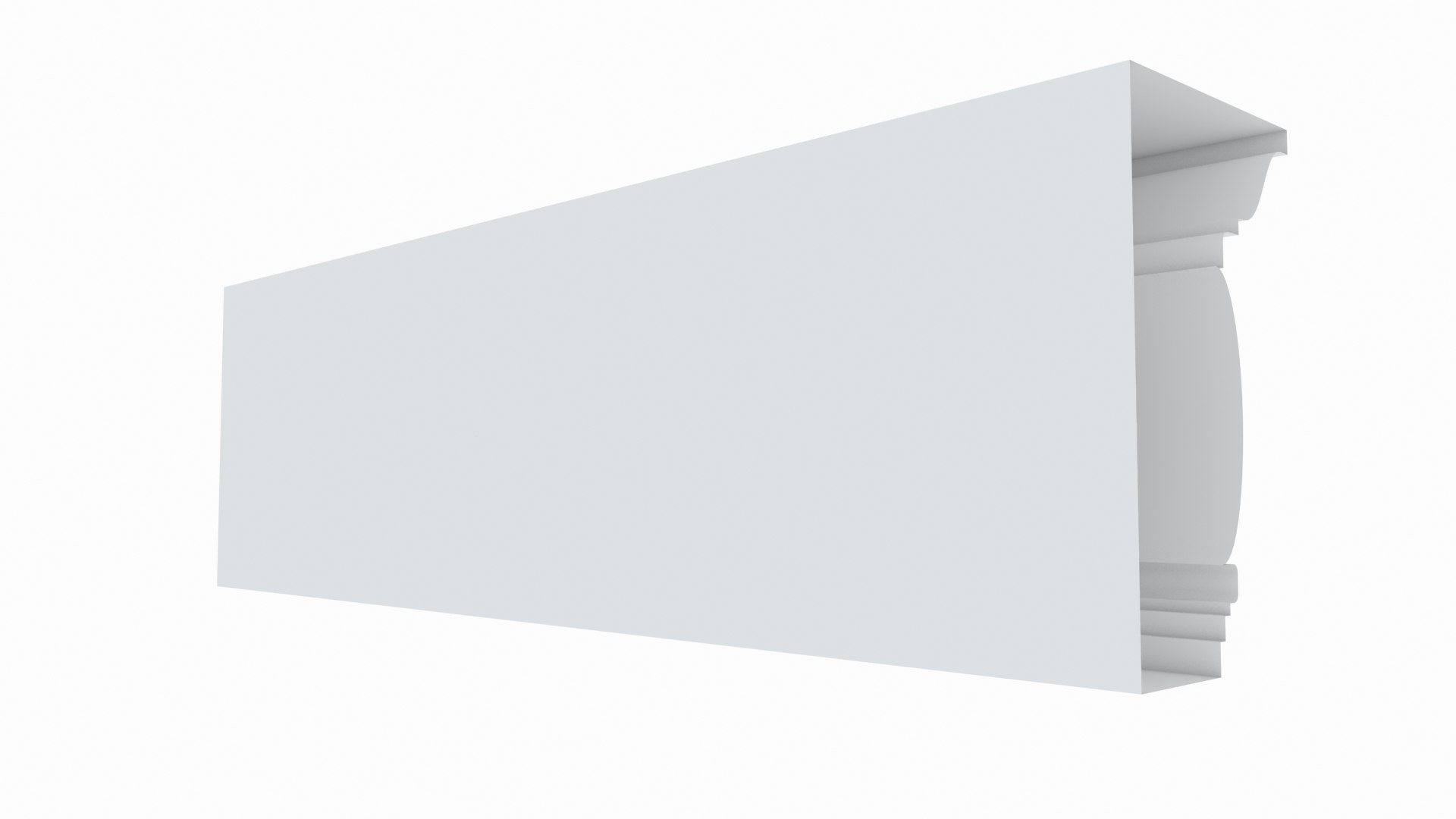 3D Cornice 135 Straight - TurboSquid 2027284