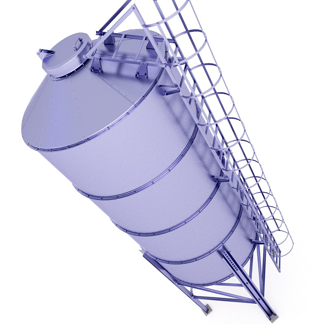 Gypsum Silo Storage 28 3D Model - TurboSquid 1747019