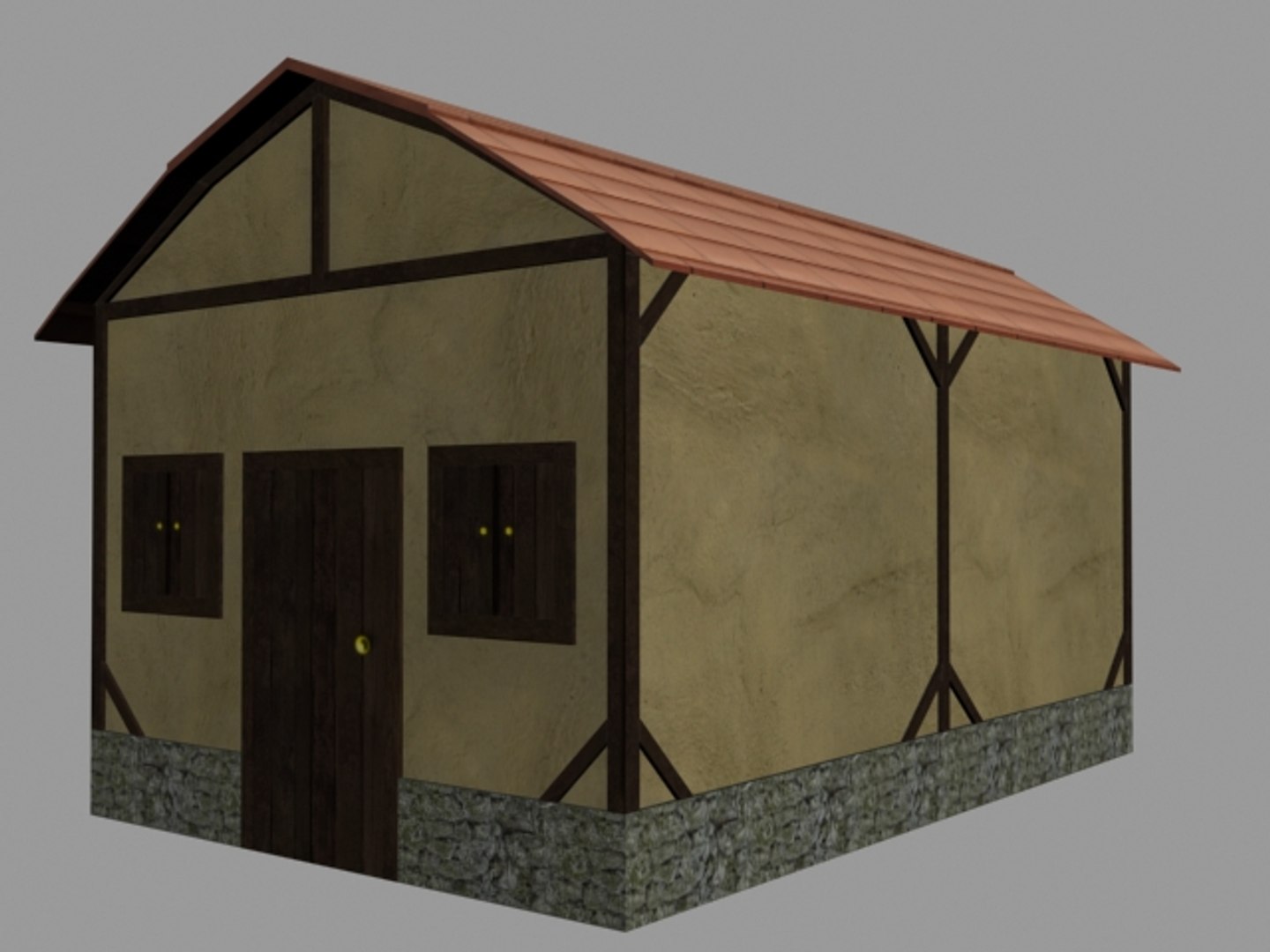 3d model old house