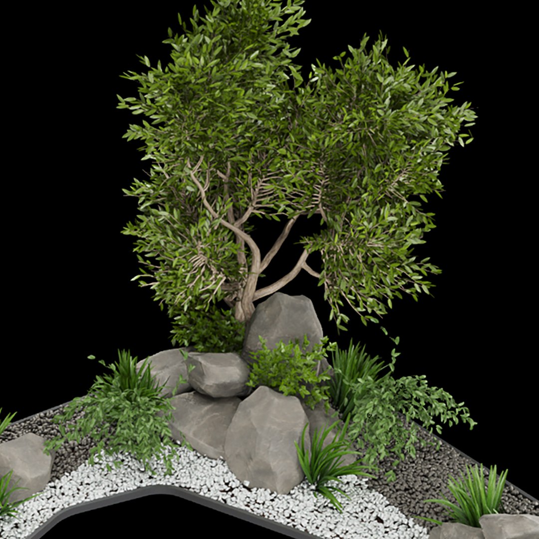 3D Collection Plant Vol 142 - Stone - Outdoor - TurboSquid 1880602