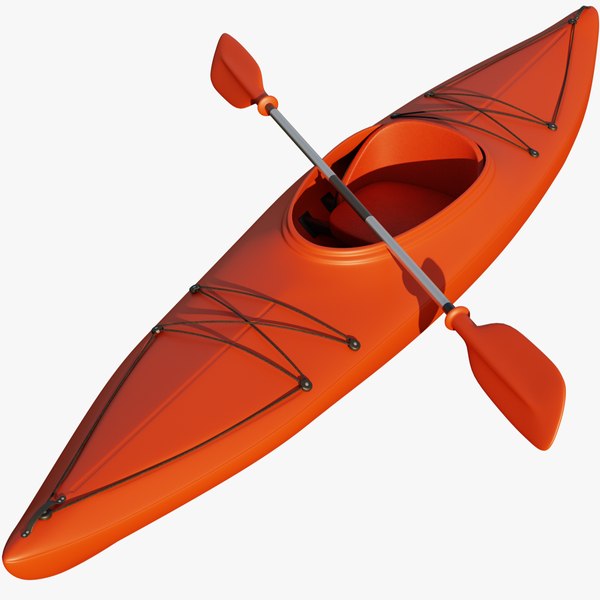 modelo 3d Kayak con remo - TurboSquid 2319327