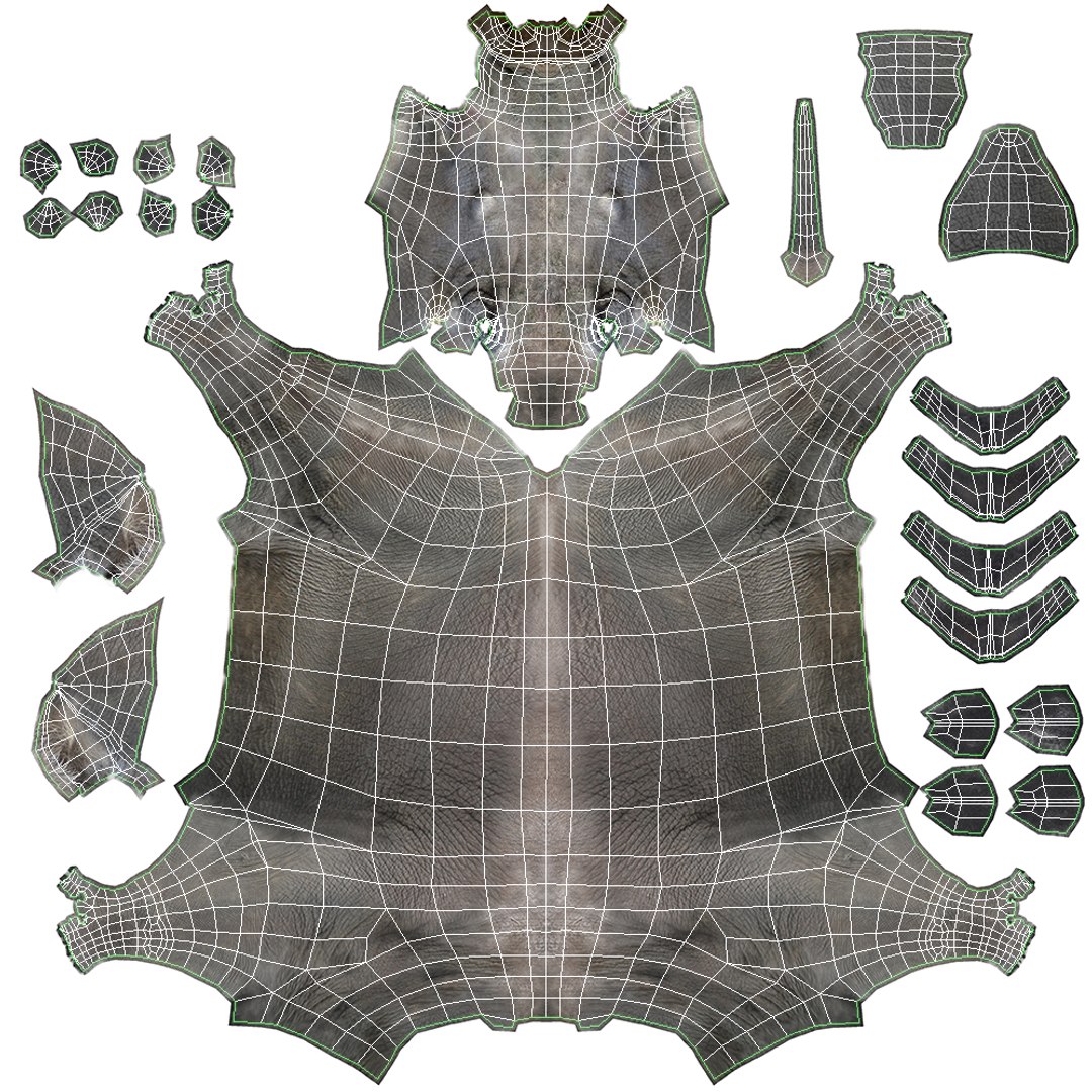 3d Warthog Fur Hair Animation Model