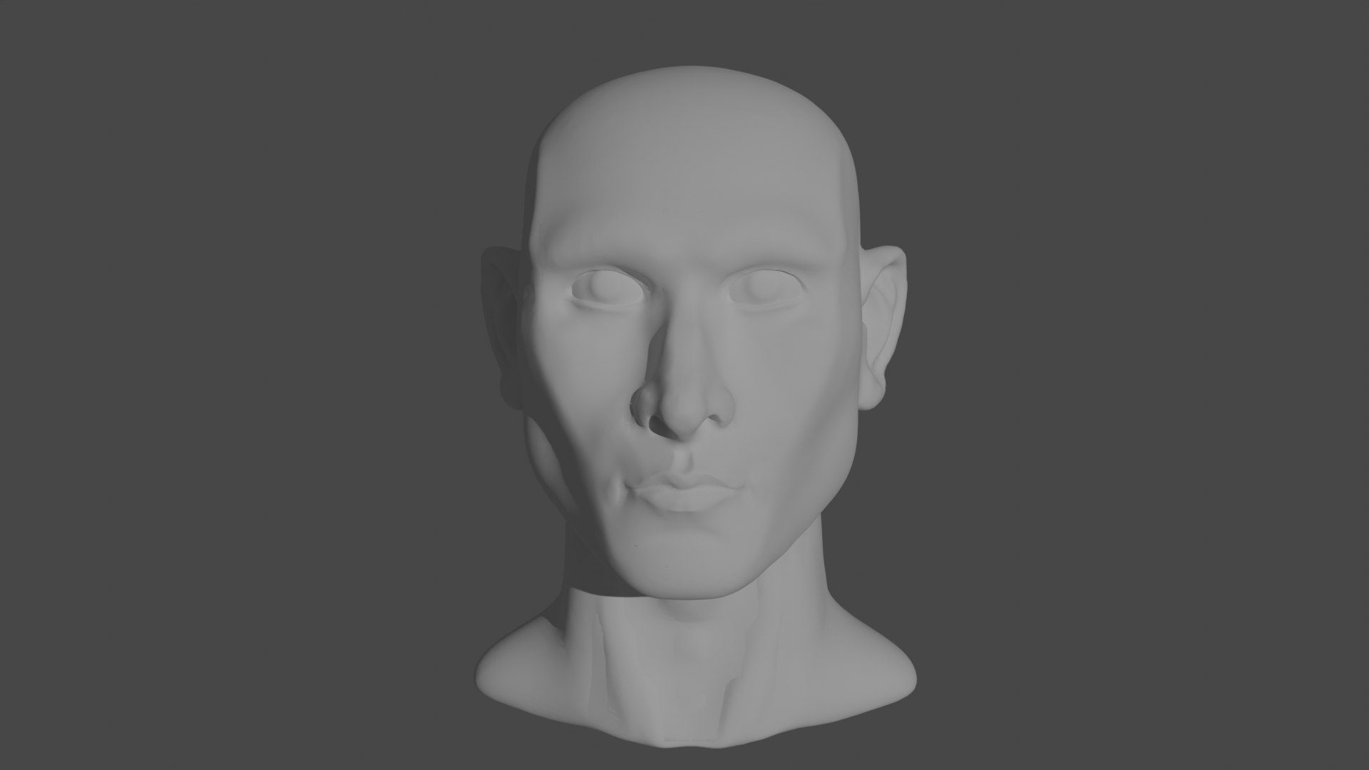 3D Basic Male Head - TurboSquid 1953341