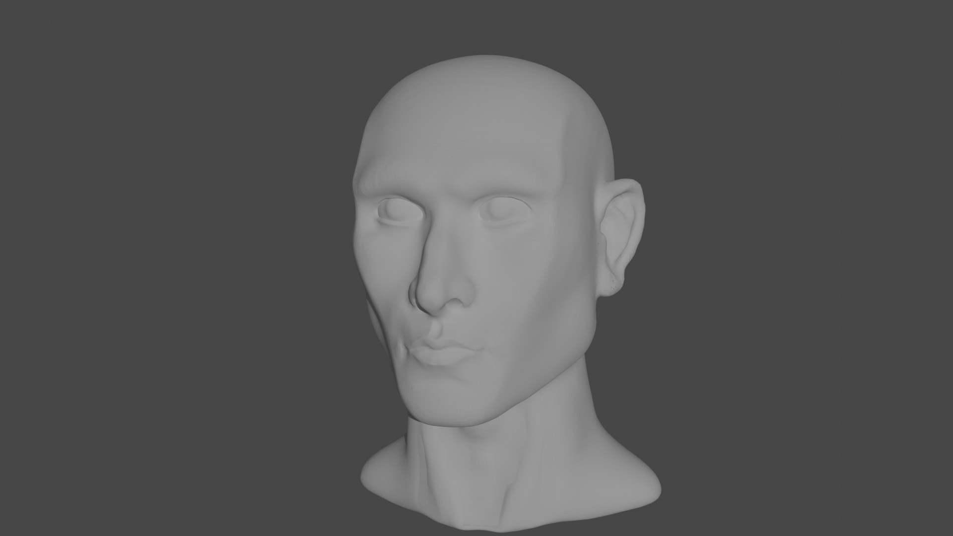 3D Basic Male Head - TurboSquid 1953341