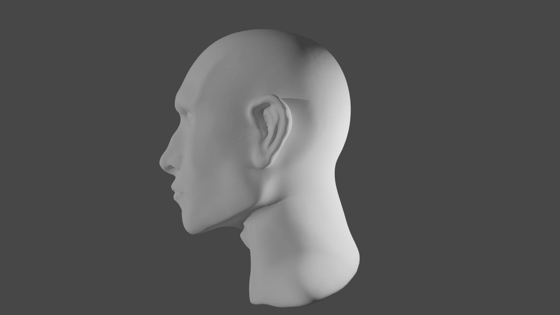 3D Basic Male Head - TurboSquid 1953341