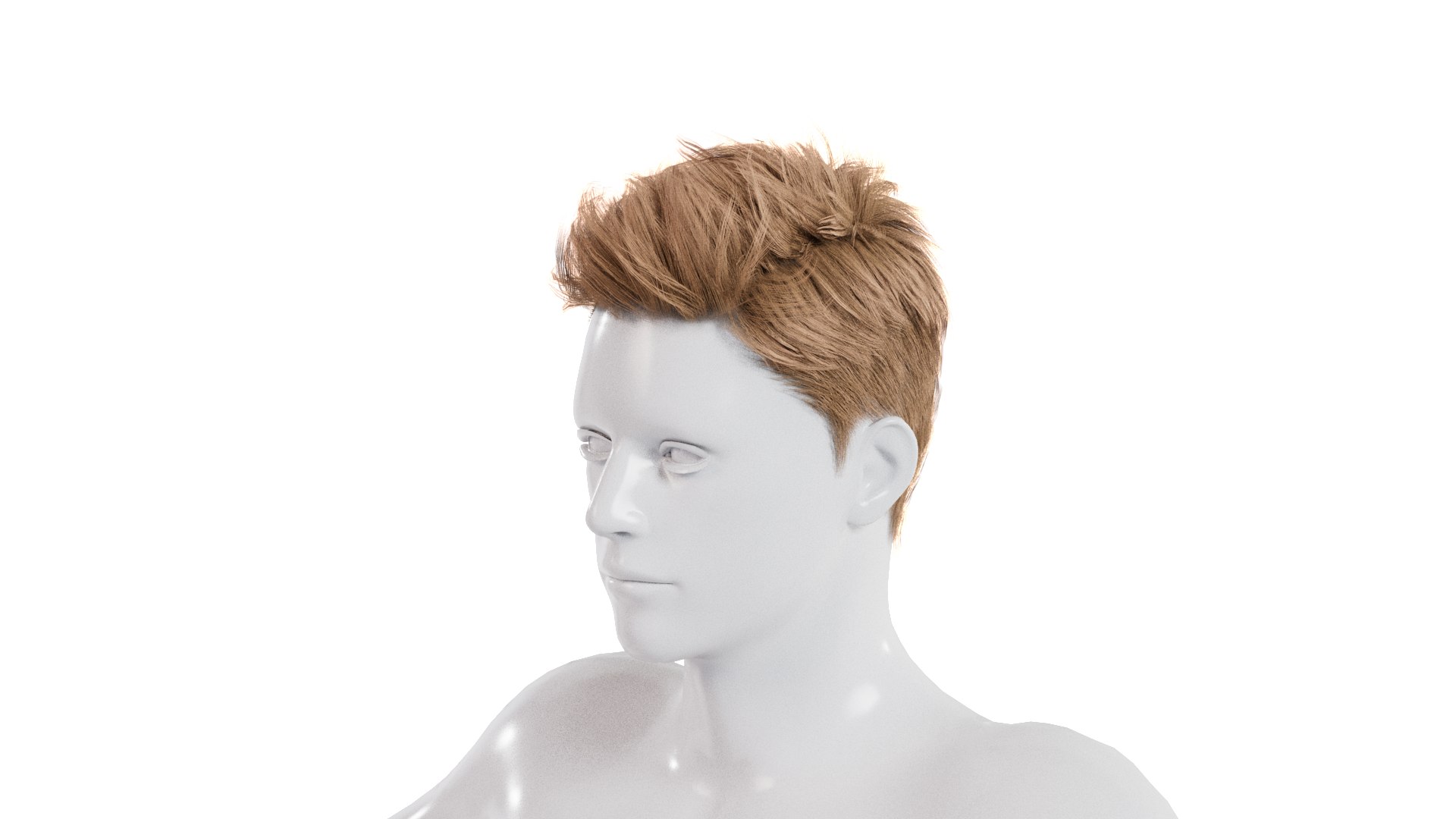 3D Realistic Male Hair Model - TurboSquid 2425454