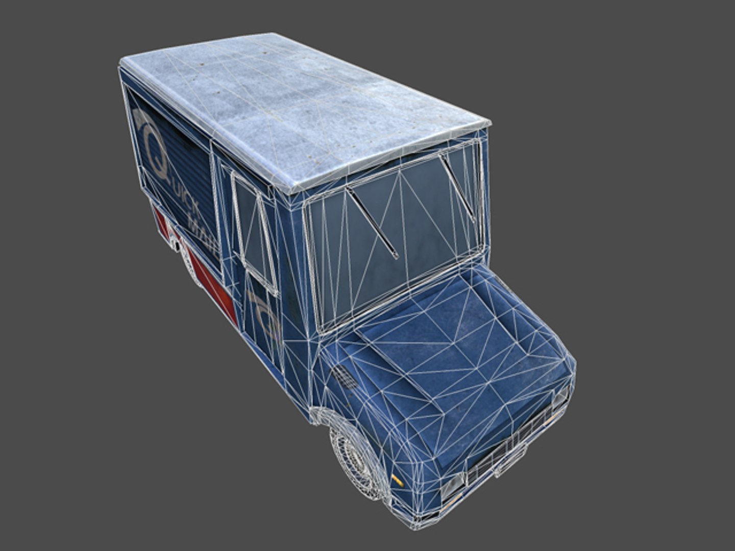 3d Mail Truck
