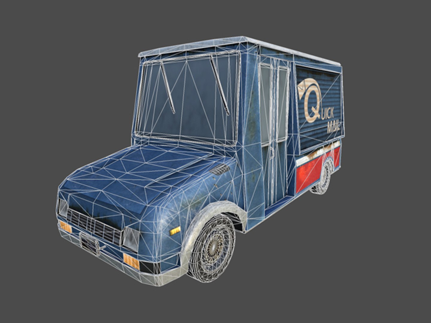 3d Mail Truck