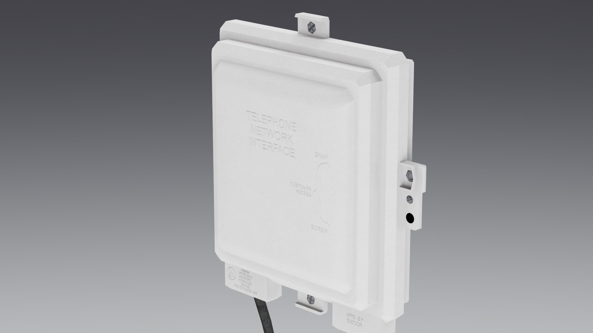 3D Network Interface Box - TurboSquid 2393049