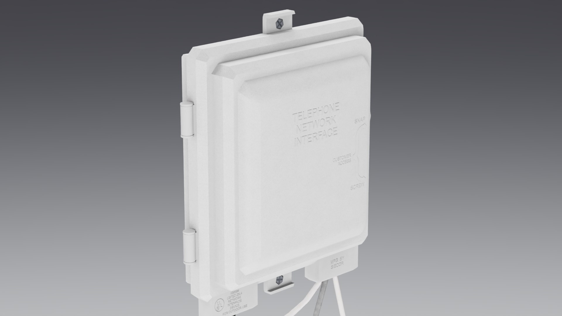 3D Network Interface Box - TurboSquid 2393049