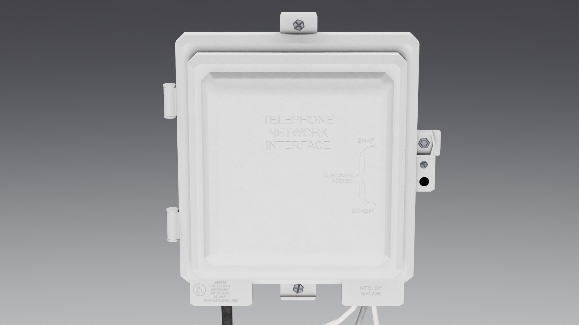 3D Network Interface Box - TurboSquid 2393049