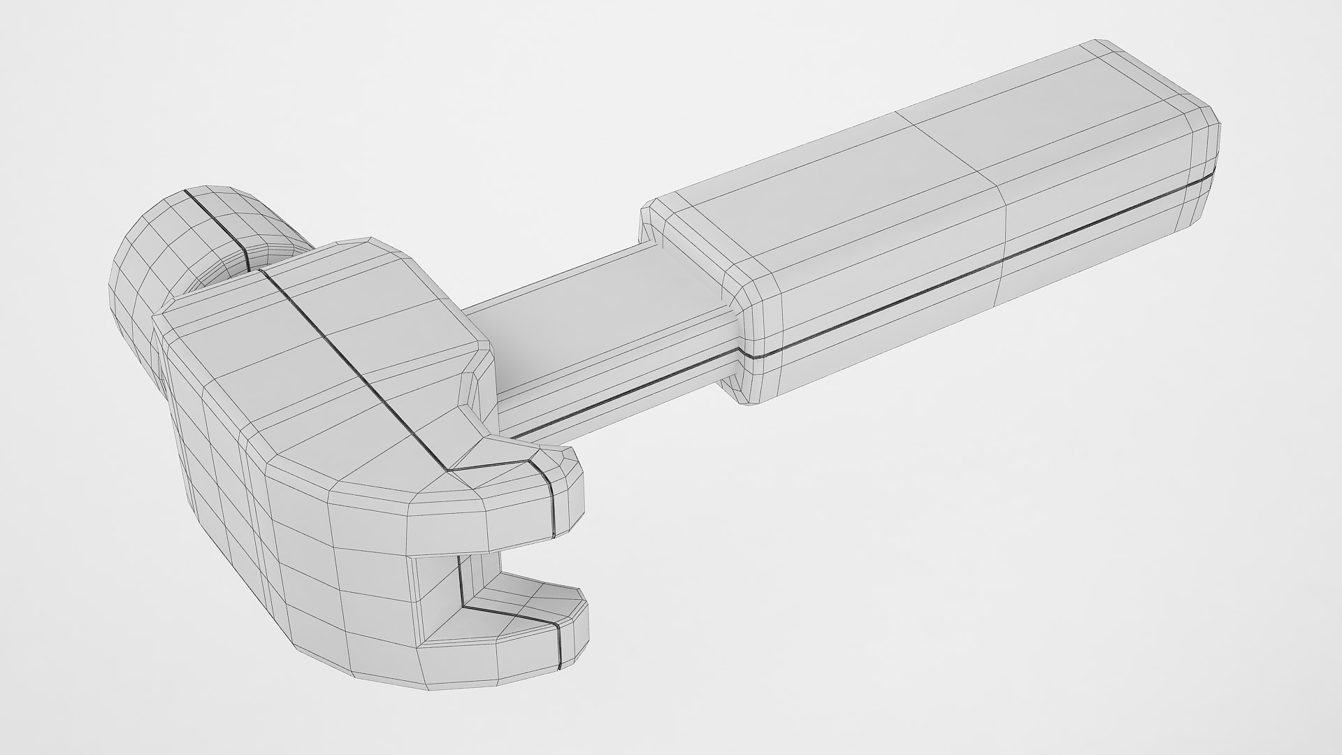 Plastic Toy Hammer 07 3D model - TurboSquid 1784239