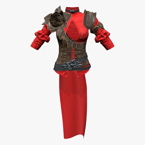 modelo 3d Medieval Swords Master Crimson Top and Cloak - TurboSquid 2071720