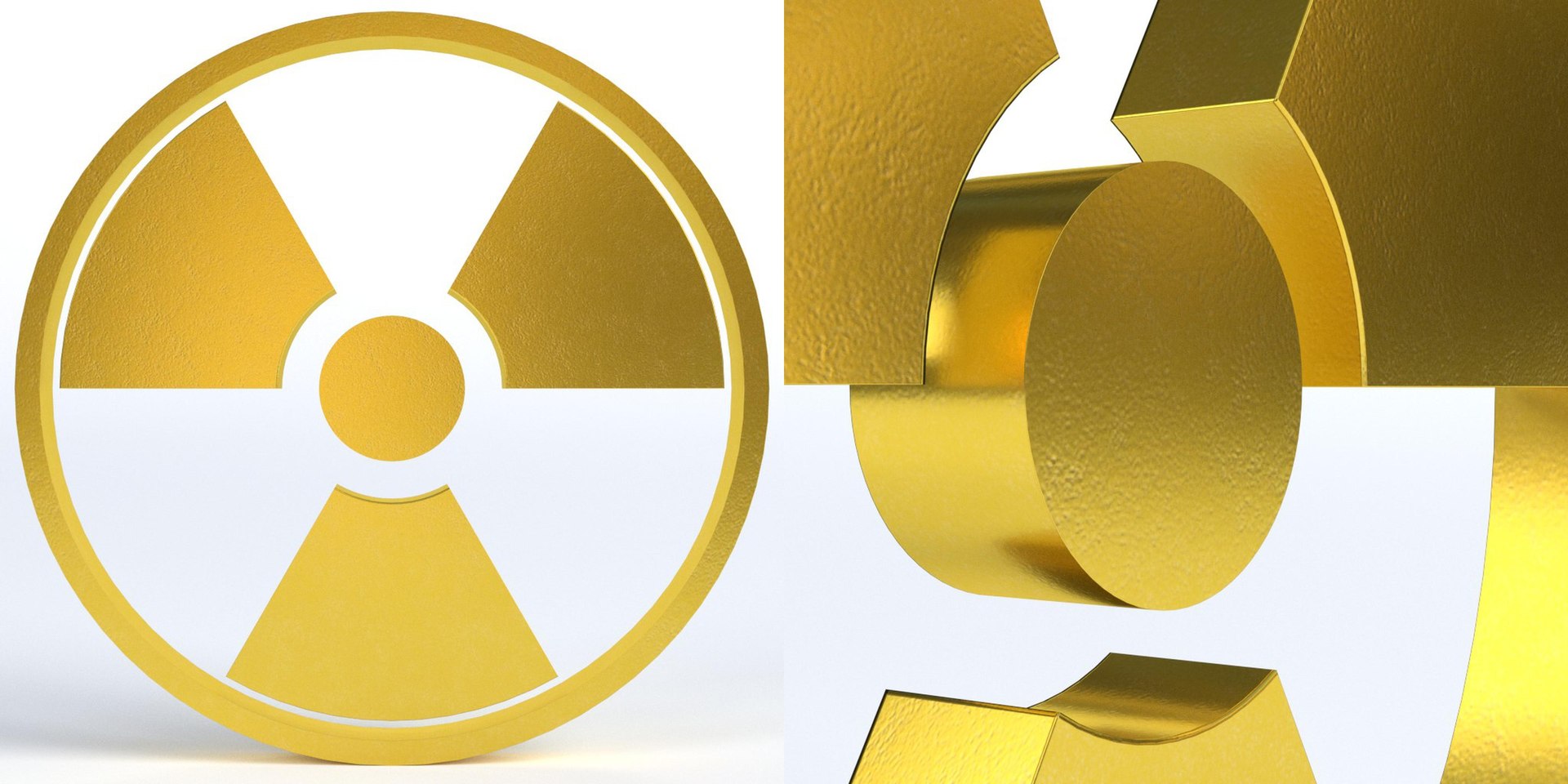3D Radioactive Symbol - TurboSquid 1505991