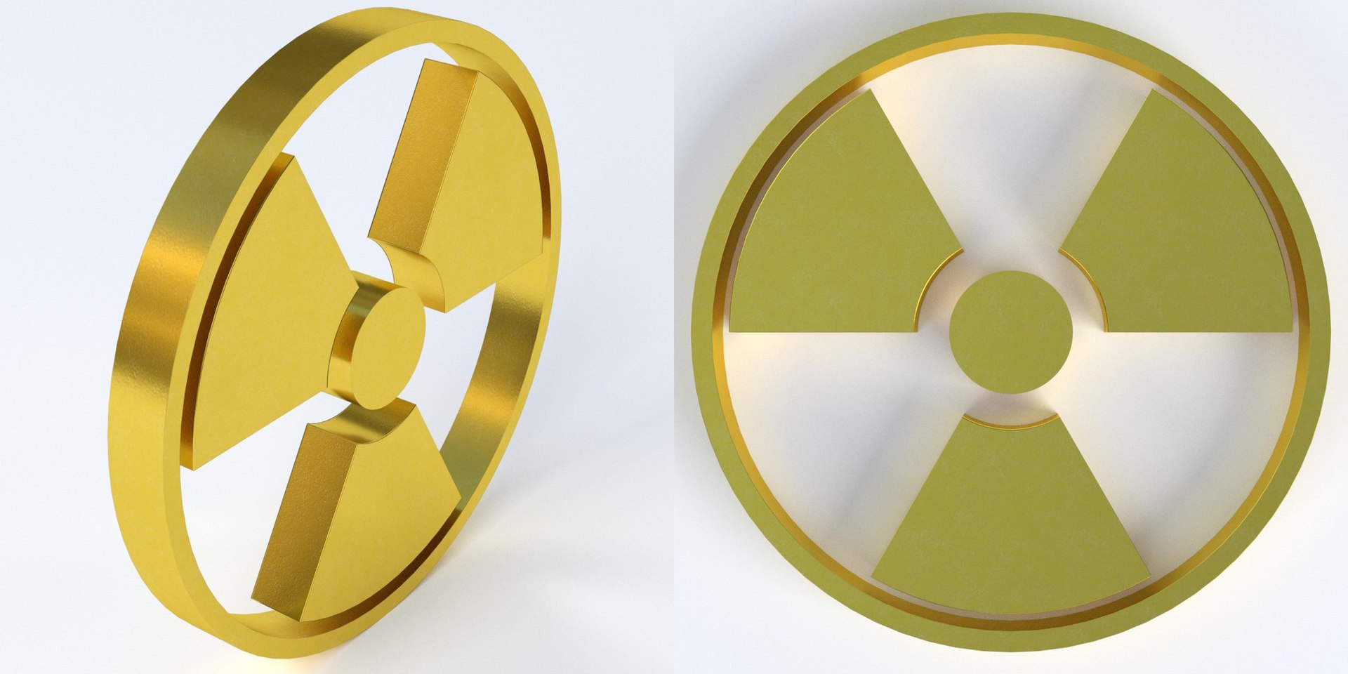 3D Radioactive Symbol - TurboSquid 1505991