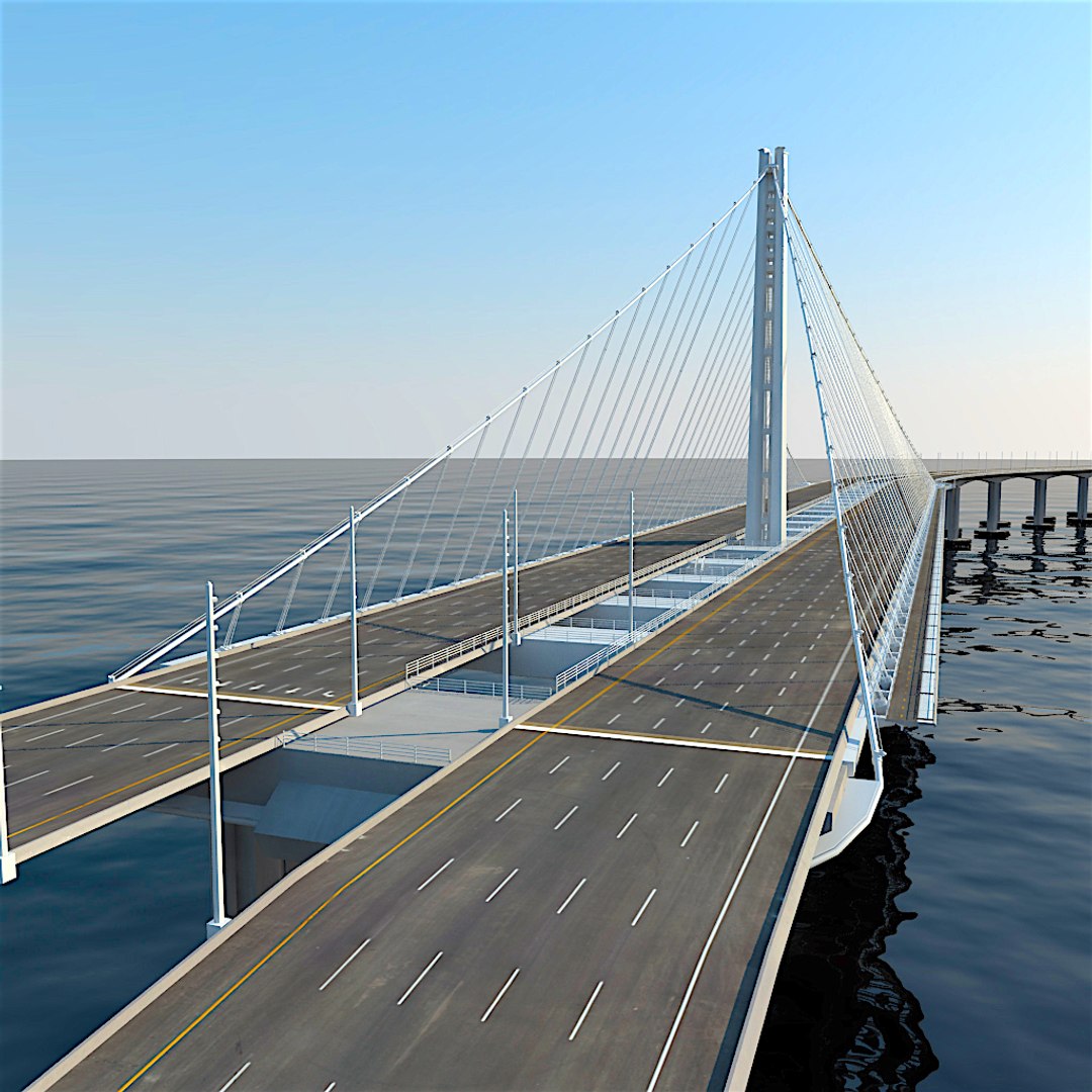 3d Model Of San Francisco Oakland Bay Bridge