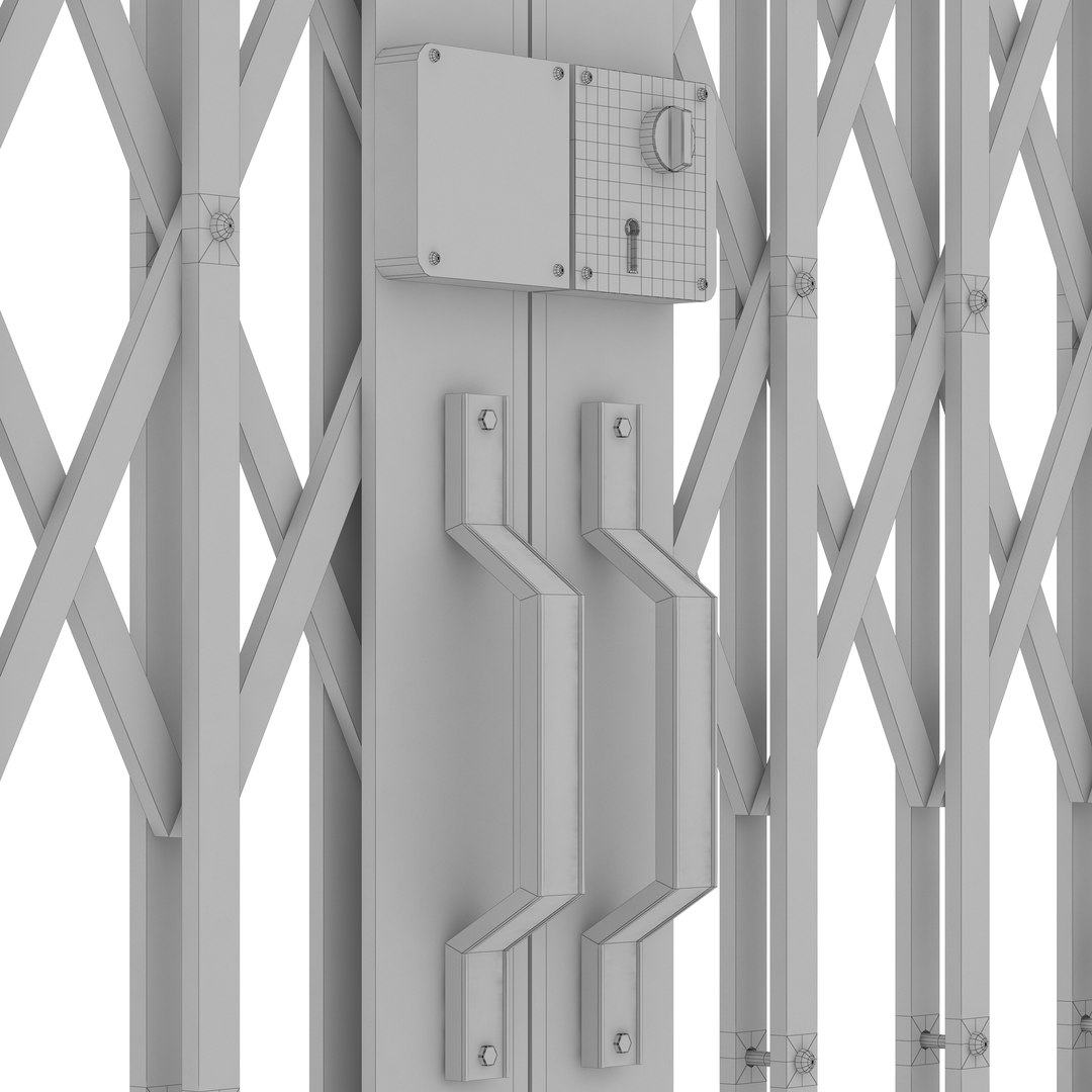 Folding Gate E101 3D - TurboSquid 1581415