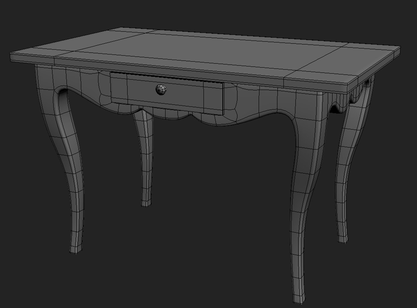 Writing Table 3d Model