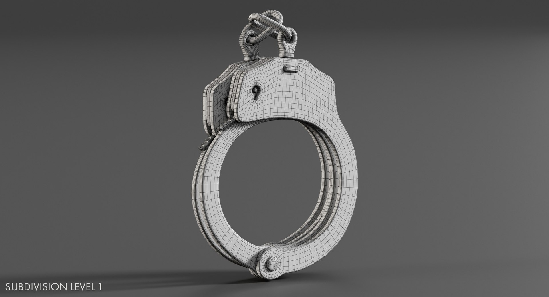 3D galls double lock handcuffs - TurboSquid 1368521