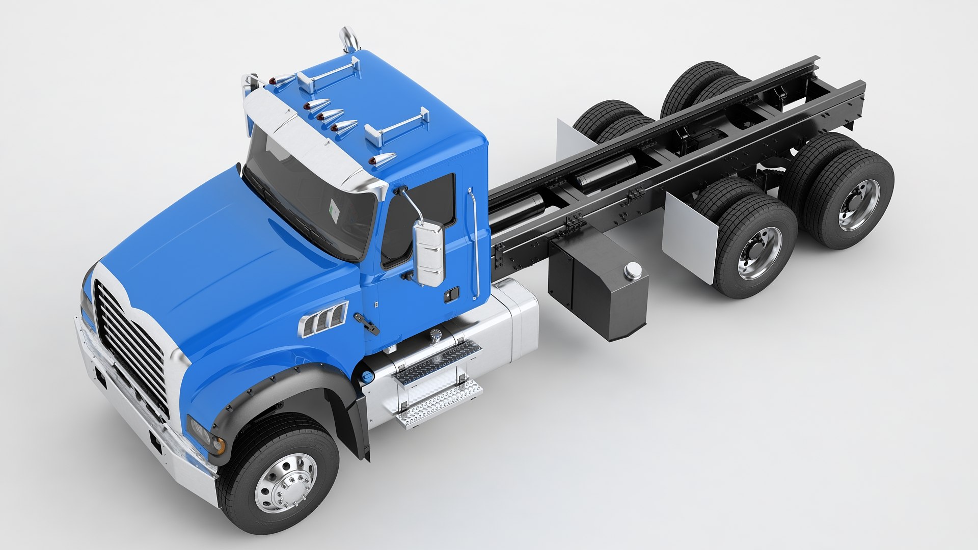 3D Semi Truck Chassis Generic 03 - TurboSquid 1819748