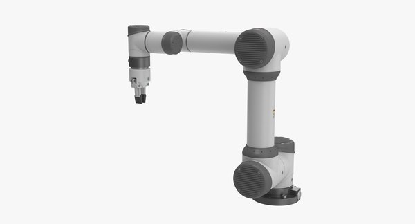 White Collaborative Robot w Gripper model - TurboSquid 2036120