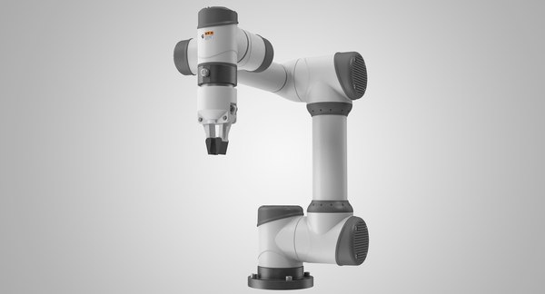 White Collaborative Robot w Gripper model - TurboSquid 2036120