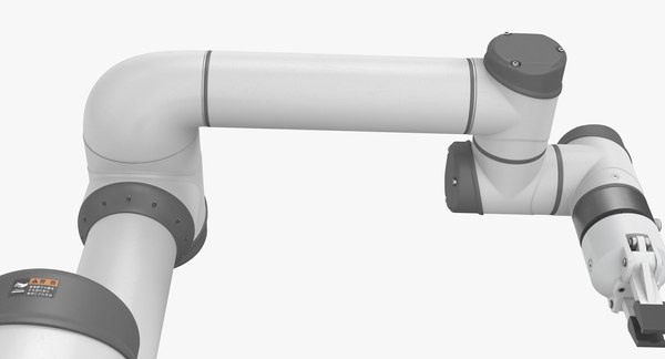 White Collaborative Robot w Gripper model - TurboSquid 2036120