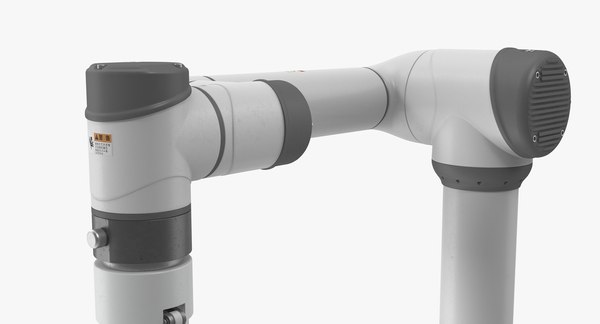 White Collaborative Robot w Gripper model - TurboSquid 2036120