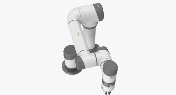 White Collaborative Robot w Gripper model - TurboSquid 2036120