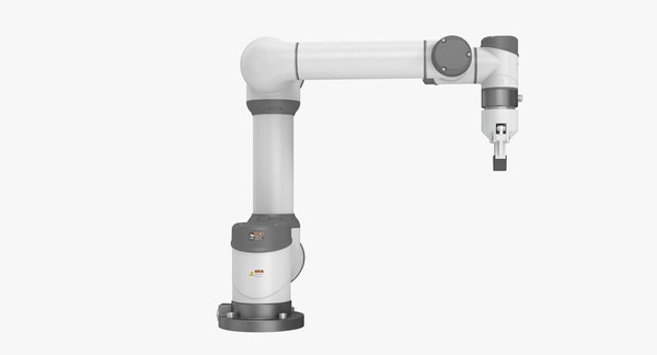 White Collaborative Robot w Gripper model - TurboSquid 2036120