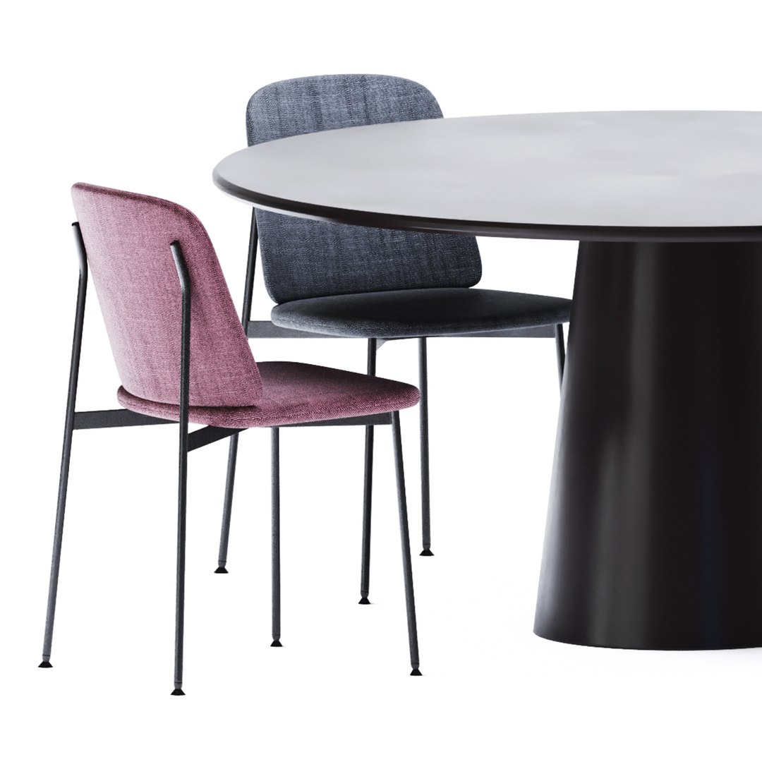 3D model Round Dining Table Conic by Cor - TurboSquid 1718991